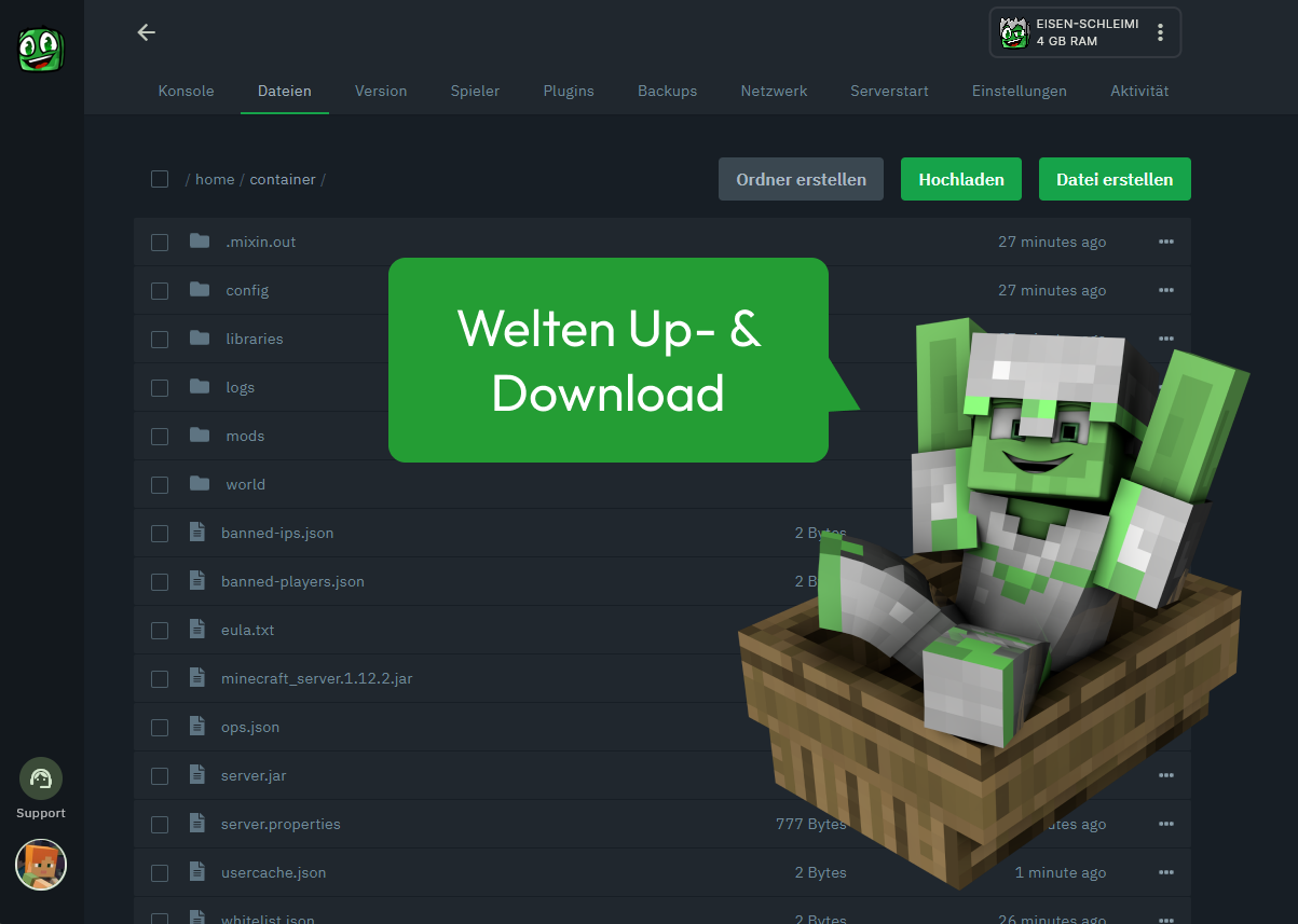 GGDE Hosting - Dein Minecraft Server mit 20.000+ Mods, Plugins, Cross-Play und vielem mehr